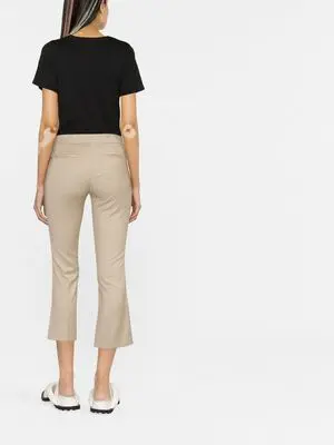 BLANCA VITA Portula Pintuck-detail Trousers - Neutrals