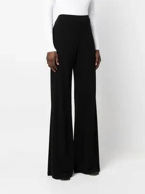 Alberta Ferretti Flared Wide-leg Trousers