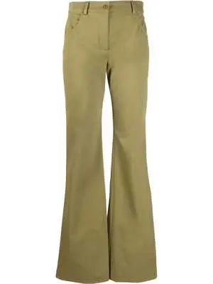 Alberta Ferretti High-waisted Straight-leg Trousers