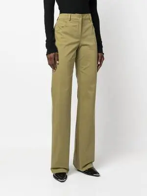 Alberta Ferretti High-waisted Straight-leg Trousers