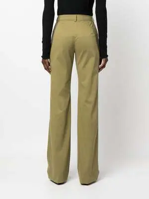 Alberta Ferretti High-waisted Straight-leg Trousers