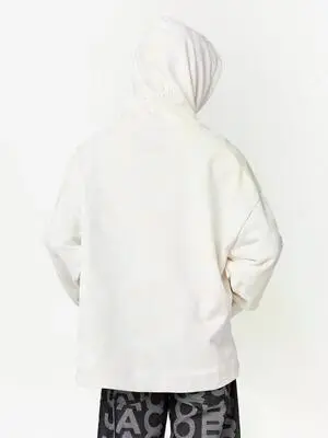 Marc Jacobs Monogram Oversized Drawstring Hoodie - Neutrals