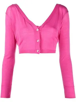 Jacquemus Cropped Button-fastening Cardigan