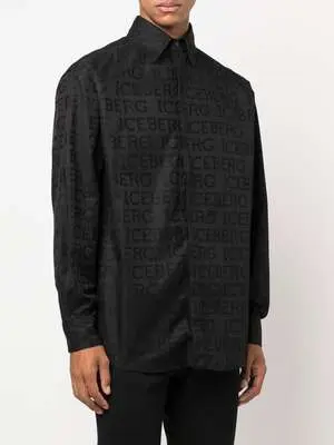 Iceberg Logo-print Long-sleeved Shirt