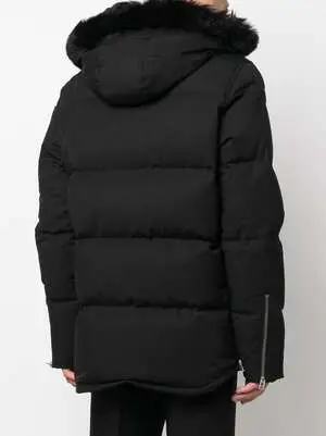 Moose Knuckles Padded Hooded Jacket - Black