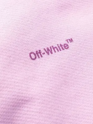 Off-White Logo-print Hooded Dress - Pink