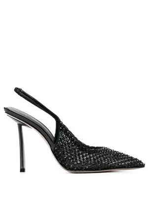 LE SILLA Gilda Mesh Panel Pumps - Black