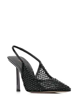 LE SILLA Gilda Mesh Panel Pumps - Black