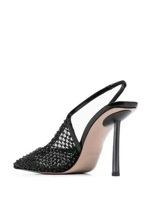 LE SILLA Gilda Mesh Panel Pumps - Black