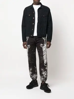 Versace Galaxy-print Cotton Track-pants