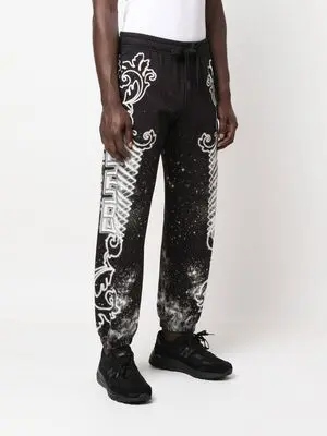 Versace Galaxy-print Cotton Track-pants