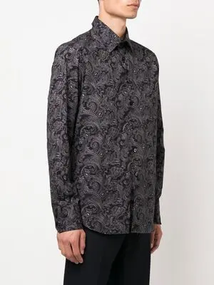BILLIONAIRE Paisley-print Long-sleeve Shirt