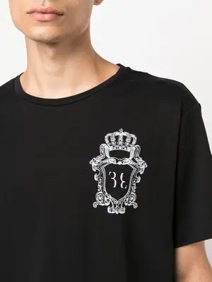 BILLIONAIRE Crest Logo-print T-shirt - Black