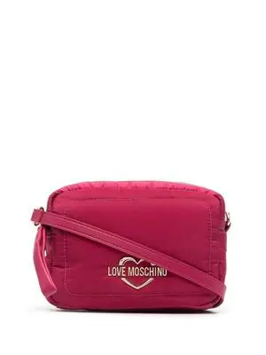 Moschino Logo-plaque Crossbody Bag - Pink