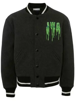 JW Anderson Logo-embroidered Bomber Jacket