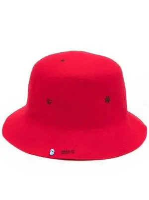 SUPERDUPER Freya Narrow Bucket Hat - Red