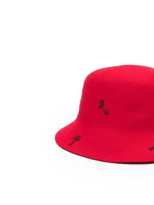 SUPERDUPER Freya Narrow Bucket Hat - Red