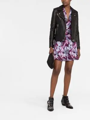 IRO PARIS Notched-lapels Biker Jacket - Black