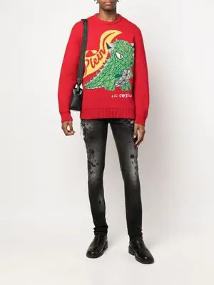 Philipp Plein Dinosaur-motif Jumper