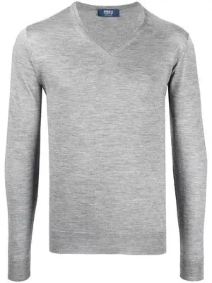 Fedeli V Neck Sweaters For Men