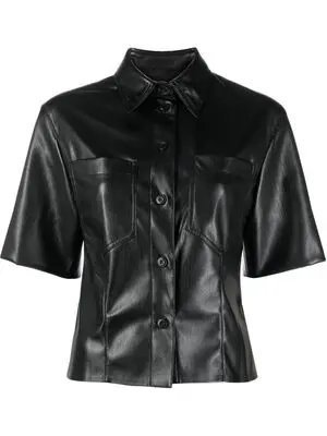 Nanushka Faux-leather Shirt