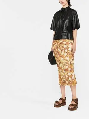 Nanushka Faux-leather Shirt