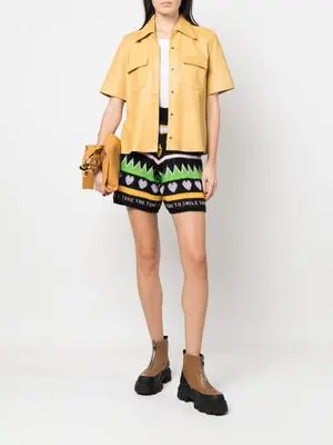 Joshua Sanders Graphic-print Knitted Shorts