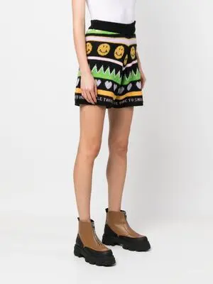 Joshua Sanders Graphic-print Knitted Shorts
