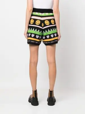 Joshua Sanders Graphic-print Knitted Shorts