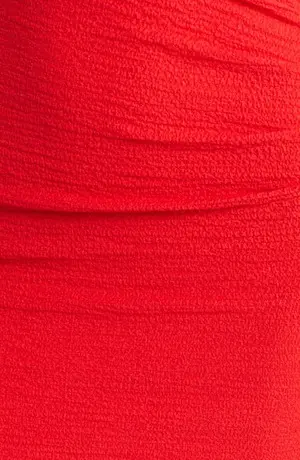 Astr The Label Side Ruched Textured Minidress