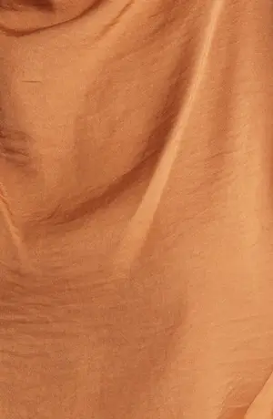 Astr The Label Rumpled Satin Sleeveless Top