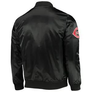 PRO STANDARD Cincinnati Reds Wordmark Satin Full-snap Jacket