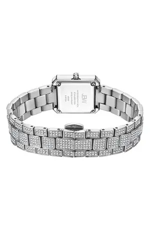 JBW Diamond And Crystal Accent Bracelet Watch - Silver