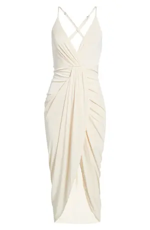 Lulus Surplice V-neck Midi Dress