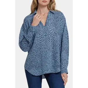 NYDJ Becky Recycled Polyester Georgette Blouse - Charlottesville