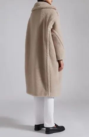 Max Mara Tedgirl Oversized Alpaca Blend Coat - Beige