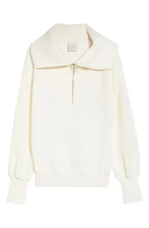 Varley Vine Ottoman Half Zip Pullover - Ivory