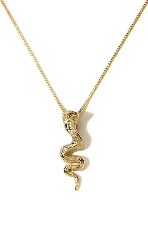 CHILD OF WILD Cobra Pendant Necklace - Gold