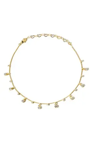CHILD OF WILD Miami Rhinestone Anklet - Gold