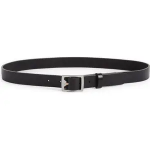 Rag & Bone Leather Boyfriend Belt - Black