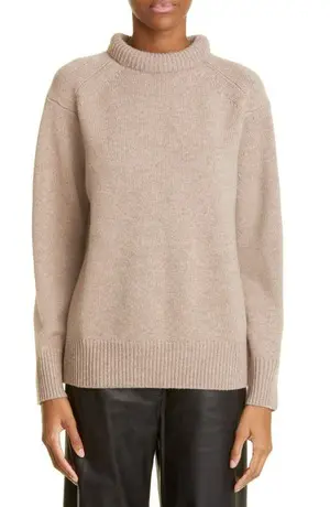 LOULOU STUDIO Ratino Rolled Neck Wool & Cashmere Sweater