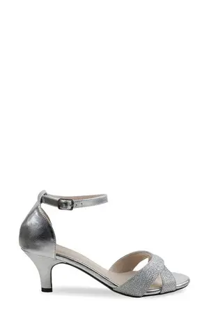 TOUCH UPS Clementine Ankle Strap Sandal - Silver