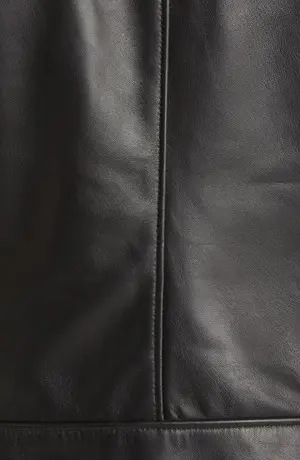 SCHOTT Waxy Leather Delivery Jacket - Black