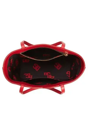 Dolce & Gabbana Small Dg Logo Leather Tote