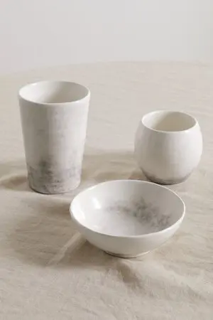 Brunello Cucinelli Set Of Three Ceramic Bowls - Gray