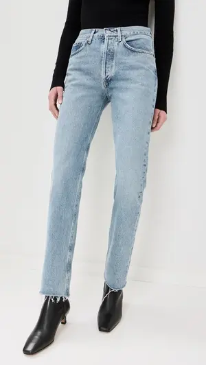 AGOLDE Lana Mid-rise Straight Jeans