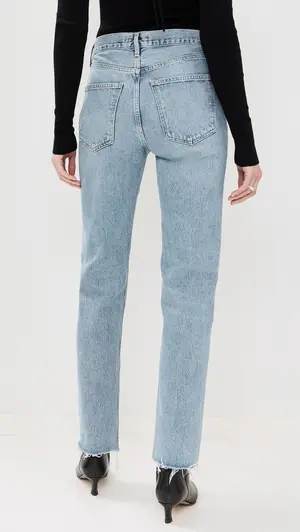 AGOLDE Lana Mid-rise Straight Jeans