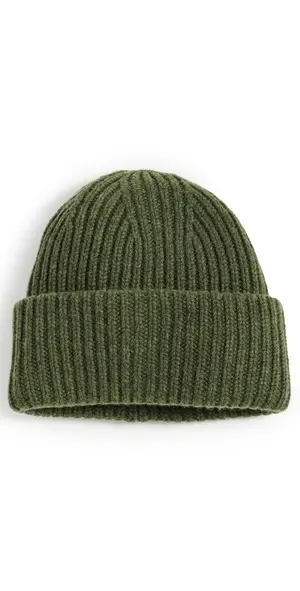 Carolina Amato Ribbed Beanie One-color
