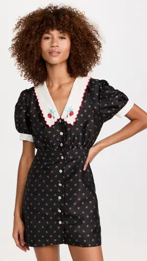 SISTER JANE Courtney Jacquard Mini Dress