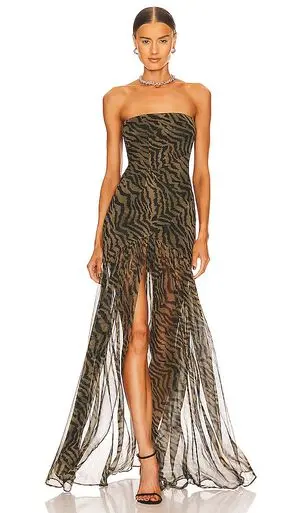 Retrofete Nicole Dress - Tiger Stripe